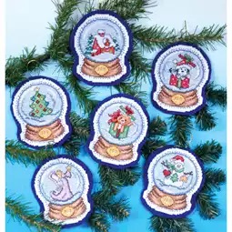 Design Works Crafts Bubbles Ornaments Christmas Cross Stitch Kit - Stitcher