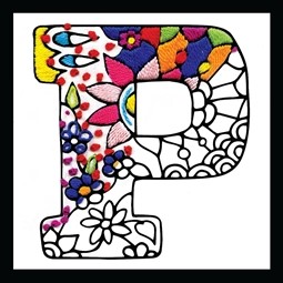 Design Works Crafts Zenbroidery Printed Fabric - Floral Embroidery ...