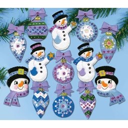 Design Works Crafts Penguin Ornaments Christmas Craft Kit (5308) - Stitcher